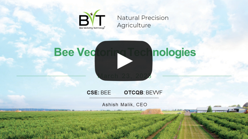 Request for Video Recording - Bee Vectoring Technology